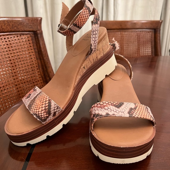 a new day | Shoes | Brand New Animal Print Platform Sandals | Poshmark